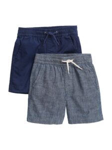 gap baby boys easy pull-on shorts, elysian blue, 12-18 months us