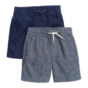 GAP Baby Boys Easy Pull-on Shorts, Elysian Blue, 12-18 Months US