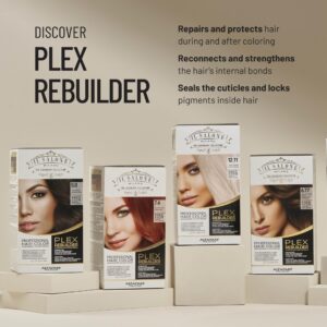 Il Salone Milano Plex Rebuilder Permanent Hair Color Cream - 12.01 Iced Platinum Professional Hair Dye Kit for a Natural Gloss & Glaze - Paraffin, Paraben, and Alcohol Free