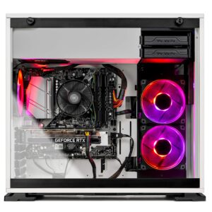 Skytech Shiva Gaming PC Desktop – AMD Ryzen 5 5600X 3.7 GHz, RTX 3060 Ti, 1TB NVME SSD, 16G DDR4 3200, 650W Gold PSU, AC Wi-Fi, Windows 10 Home 64-bit