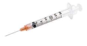 nanosharps syringe 3ml luer lock with 25ga 5/8 (pack of 100) 3cc 25