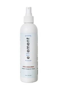 e11ement - hypochlorous acid face and skin spray - hocl- safe for use on acne prone skin - eczema - dry scalp - post procedure -toner - eye lash cleanser - face and hand cleanser (large 8 oz.)