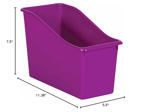 Teacher Created Resources® Purple Plastic Book Bin, 1 Count (Pack of 1)