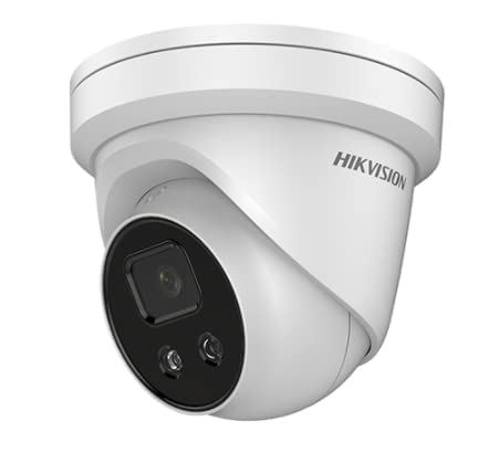 Hikvision PCI-T18F4S AcuSense 8MP IR Deep Learning Outdoor Network Turret Dome Camera with 4 mm Lens (Renewed)