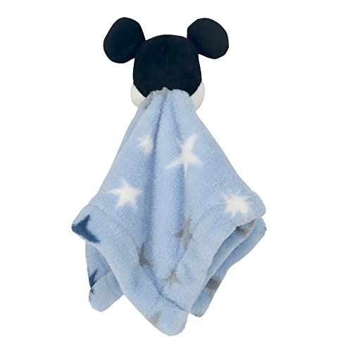 Lambs & Ivy Disney Baby Mickey Mouse Stars Blue Lovey/Security Blanket