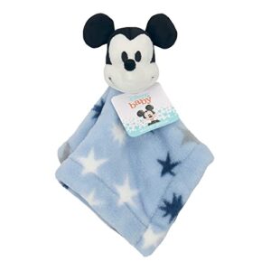 Lambs & Ivy Disney Baby Mickey Mouse Stars Blue Lovey/Security Blanket