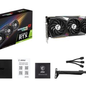 MSI GeForce RTX 3090 Ti 24GB GDRR6X 384-Bit HDMI/DP Nvlink Tri-Frozr Ampere Architecture OC Graphics Card (RTX 3090 Ti Gaming X Trio 24G)