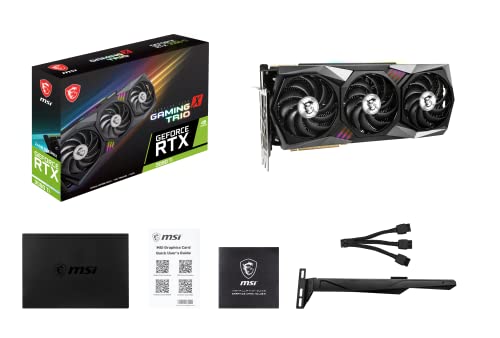 MSI GeForce RTX 3090 Ti 24GB GDRR6X 384-Bit HDMI/DP Nvlink Tri-Frozr Ampere Architecture OC Graphics Card (RTX 3090 Ti Gaming X Trio 24G)