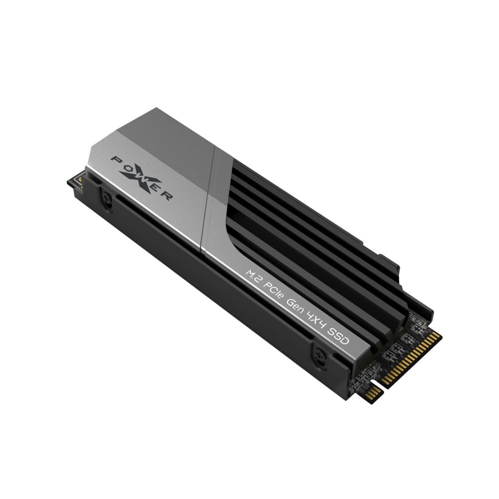 Silicon Power SSD 2TB PS5 Operation Verified (Ultra High Speed! Gaming SSD) M.2 2280 PCIe 4.0 x 4 NVMe1.4 with DRAM Cache Maximum Read 7300MB/s SP02KGBP44XS7005