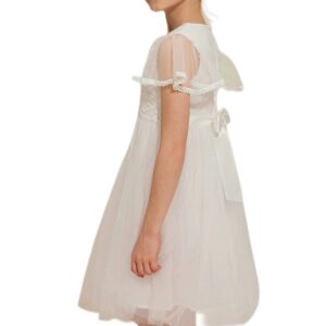 Baby Girl Formal Dresses Lace Dress for Girl Wedding Evening Photograph Dress Size 7 White