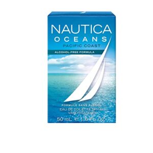 Nautica Oceans Pacific Coast Eau de Toilette 1.6 fl oz (Pack of 1), Notes of Apple, Cyclamen, and Amberwood, Men's Fragrance, Long Lasting, Everyday Fragrance, Travel Size