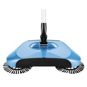 healifty mop broom carpet sweeper mini hand push sweeper 3 in 1 household cleaning lazy dustpan trash bin 360¡ã rotating floor cleaning mop (blue) hand sweeper broom