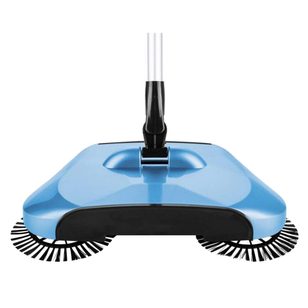 Healifty Mop Broom Carpet Sweeper Mini Hand Push Sweeper 3 in 1 Household Cleaning Lazy Dustpan Trash Bin 360¡ã Rotating Floor Cleaning Mop (Blue) Hand Sweeper Broom