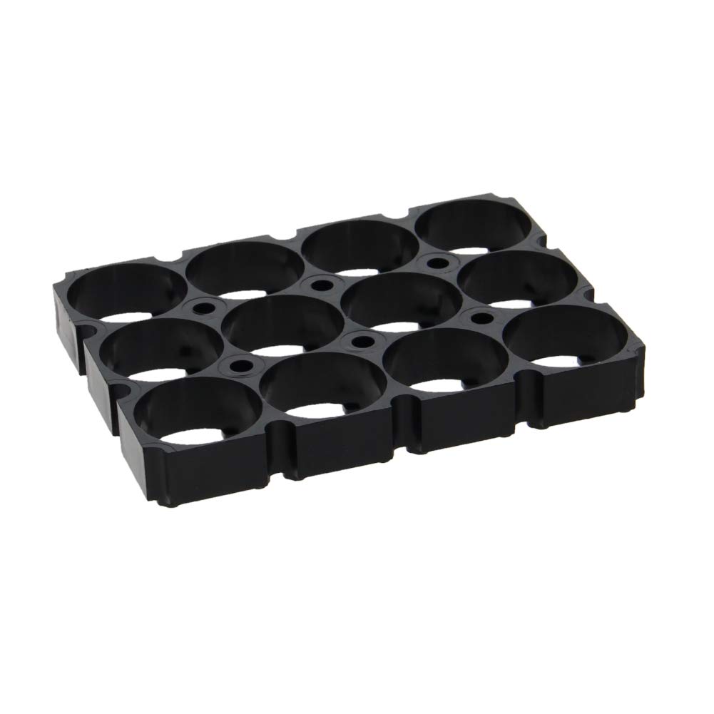 Bettomshin 20Pcs 3x4 Cell Spacer 18650 Lithium Battery Plastic Holder Bracket for DIY Battery Pack 18.5mm Hole Dia