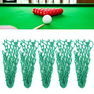 Shanrya Pool Table Pockets, Billiards Mesh Pockets, Simple and Practical Nylon 6pcs Billiard Net Pockets for Beginner Billiard Lovers