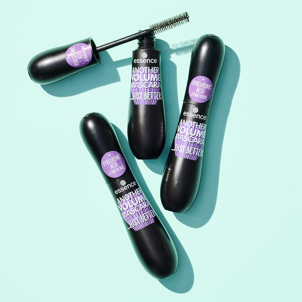 essence | Another Volume Mascara...Just Better! | Volumizing & Defining with Hyaluronic Acid & Panthenol | Vegan & Cruelty Free | Made Without Oil, Parabens & Microplastic Particles