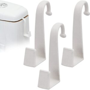 3 pieces velvet potty hook no drill no screw multi use potty seat hook toilet seat holder for hanging training seat white toilet tank hook potty seat hanger for toilet training