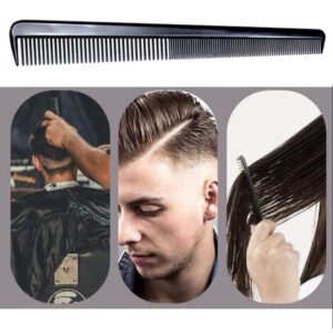 LUXXII (6 Count) 7.5" Barber Hair Comb Beard & Mustache Pocket Combs for Men's Hair Beard Mustache and Sideburns