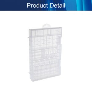 AAA/AA/C/D Battery Storage Case Holder Organizer Box Transparent,Aicosineg