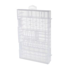 aaa/aa/c/d battery storage case holder organizer box transparent,aicosineg