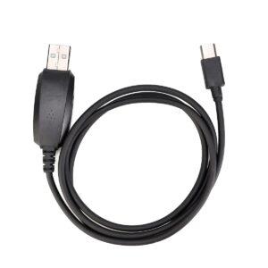 retevis rt22p rt20 rb66 b3h programming cable, compatible rt22p b3h b3s b3b rt20 rt65 rb19 rb19p rt45p rb66 two way radio, black original usb charging cable,usb programming charging cable(1 pack)