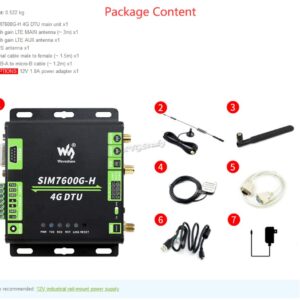 Industrial Grade SIM7600G-H 4G DTU USB UART/RS232/RS485 Multi Interfaces Communication, LTE Global Band Support @XYGStudy