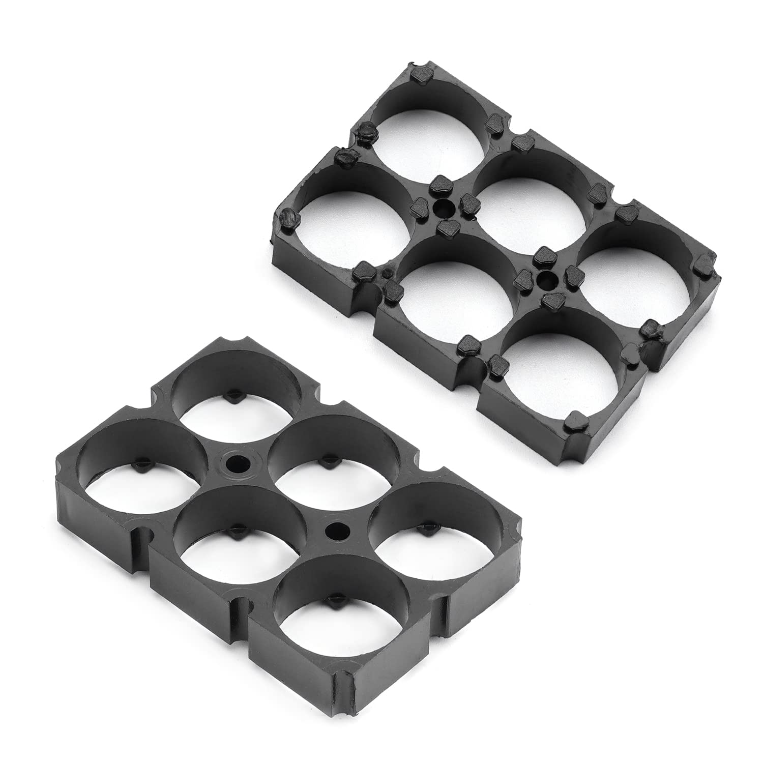 Bettomshin 20Pcs 2x3 Cell Spacer 18650 Lithium Battery Plastic Holder Bracket for DIY Battery Pack 18.5mm Hole Dia