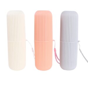 ultnice 3pcs camping toothbrush case portable toothbrush cup bathroom toothbrush cup capsule case tooth brush toothbrush holder toothbrush cover toothpaste toiletry set travel