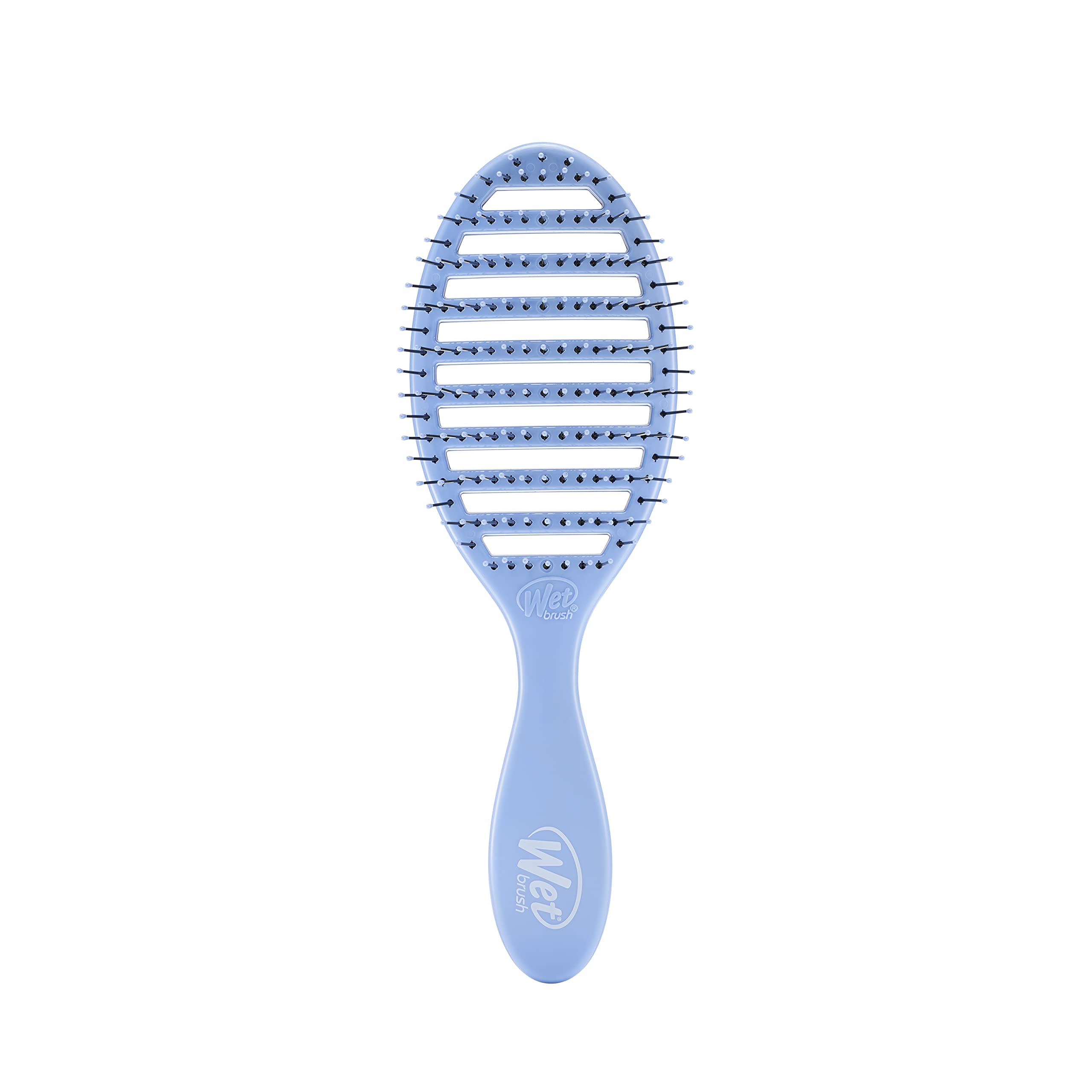 Wet Brush Speed Dry Hair Brush - Sky Blue - Vented Design and Ultra Soft HeatFlex Bristles Are Blow Dry Safe With Ergonomic Handle Manages Tangle and Uncontrollable Hair - Pain-Free