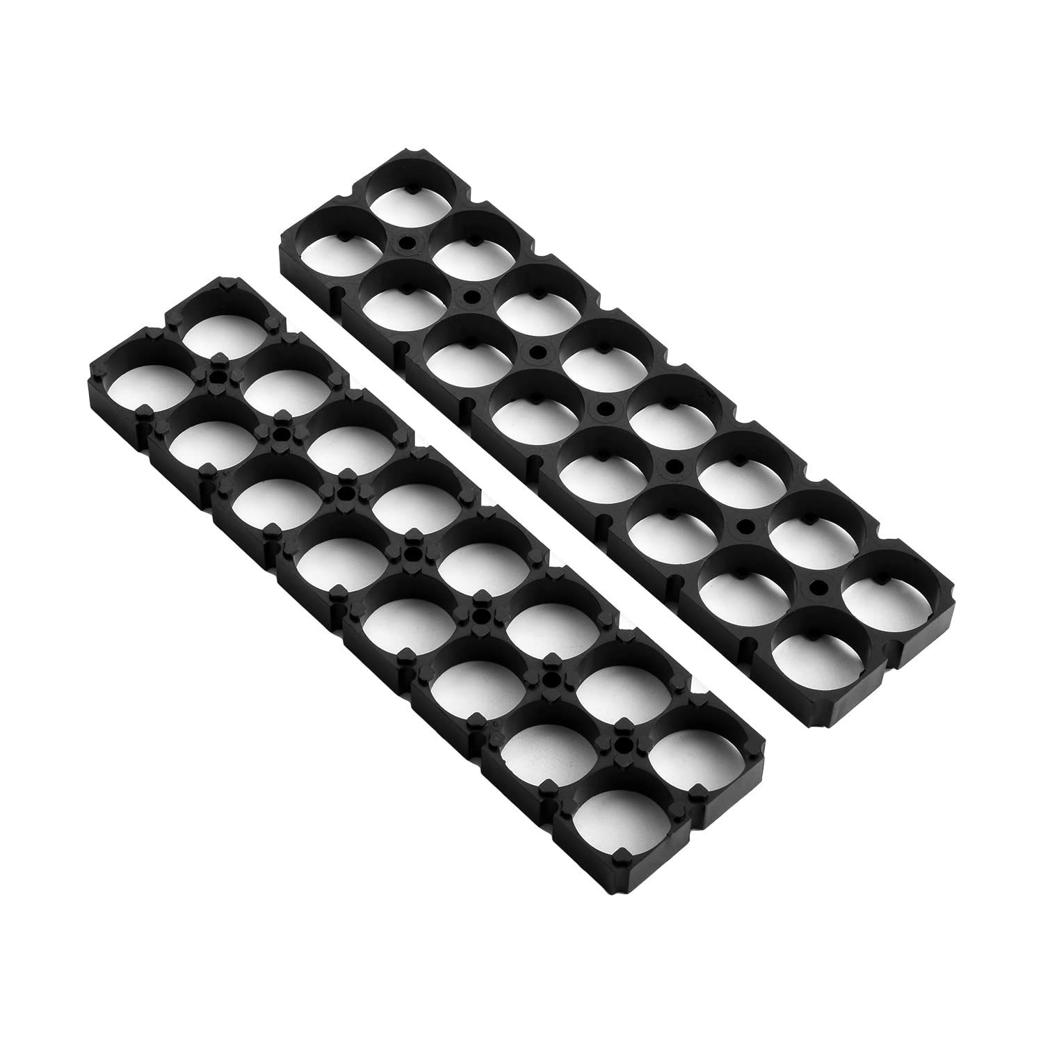 Bettomshin 20Pcs 2x8 Cell Spacer 18650 Lithium Battery Plastic Holder Bracket for DIY Battery Pack 18.5mm Hole Dia