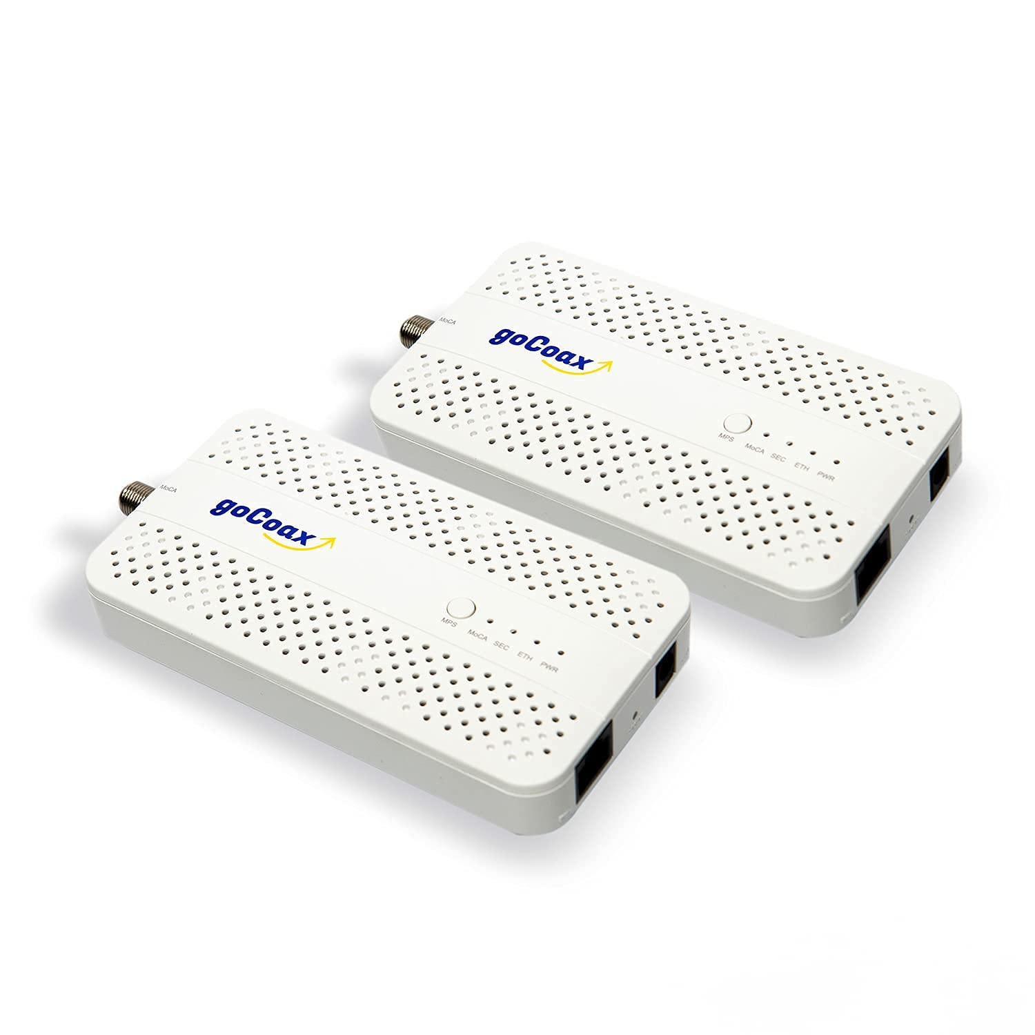 goCoax MoCA 2.5 Adapter with 2.5GbE Ethernet Port. MoCA 2.5. 1x 2.5GbE Port. Provide 2.5Gbps Bandwidth with existing coaxial Cables. White(2-Pack, MA2500D)