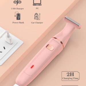 PHORRA Electric Razors for Women, Close Womens Electric Razor with Aloe Bars for Legs Arm Armpit (B)