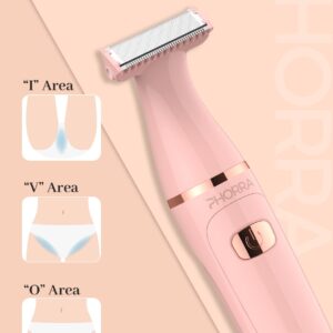 PHORRA Electric Razors for Women, Close Womens Electric Razor with Aloe Bars for Legs Arm Armpit (B)