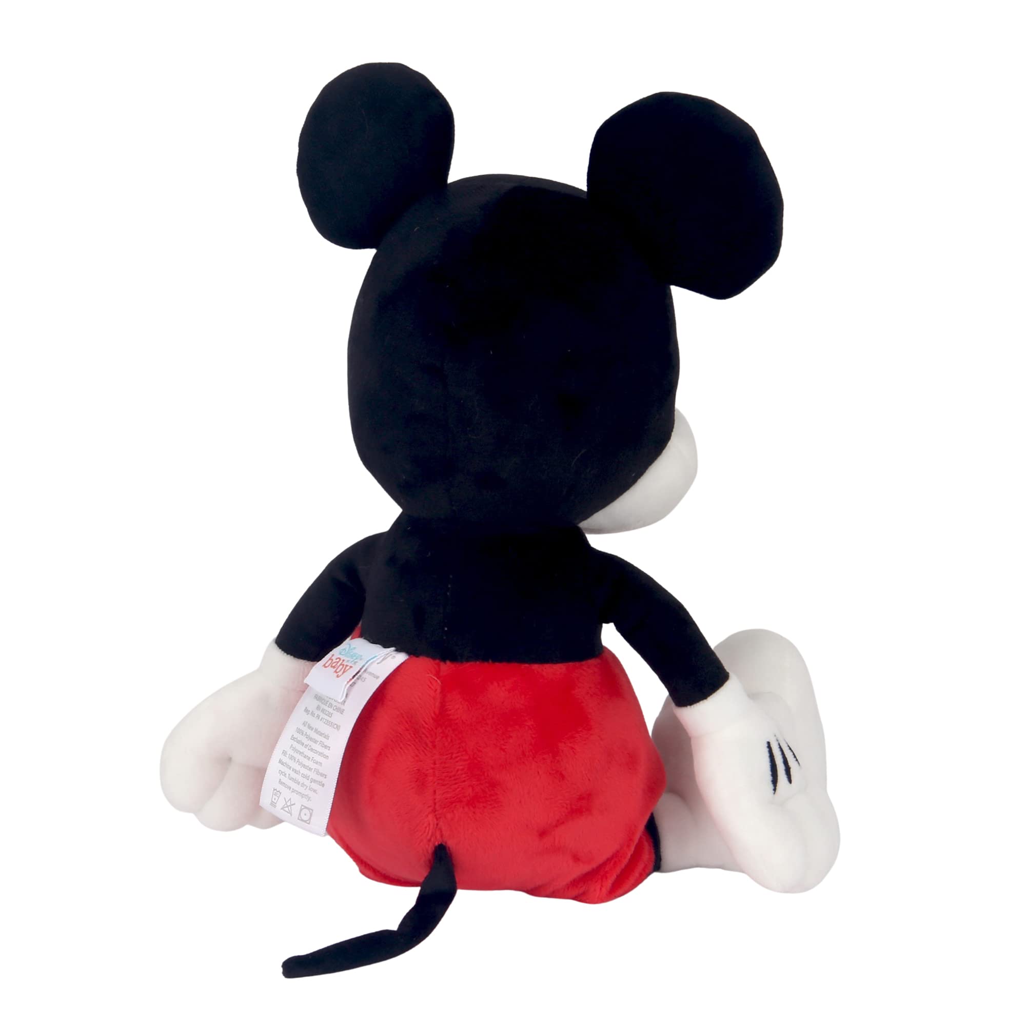 Lambs & Ivy Disney Baby Red/Black Mickey Mouse 14” Stuffed Animal Toy