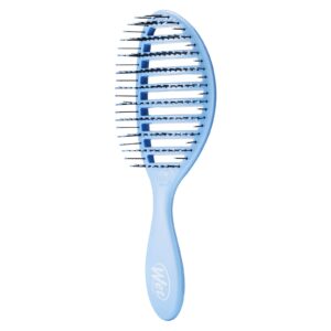 Wet Brush Speed Dry Hair Brush - Sky Blue - Vented Design and Ultra Soft HeatFlex Bristles Are Blow Dry Safe With Ergonomic Handle Manages Tangle and Uncontrollable Hair - Pain-Free