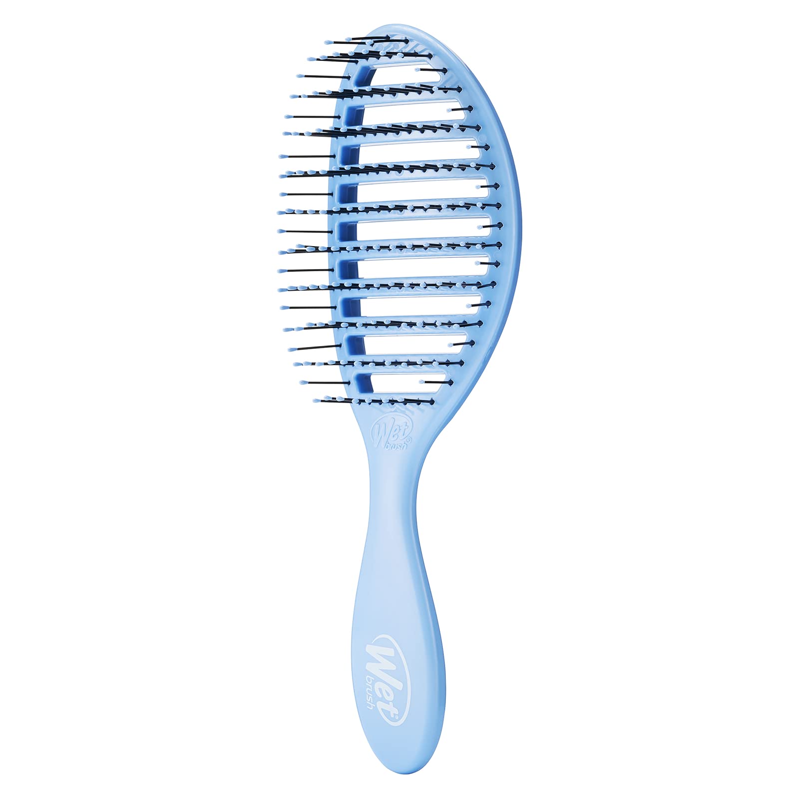 Wet Brush Speed Dry Hair Brush - Sky Blue - Vented Design and Ultra Soft HeatFlex Bristles Are Blow Dry Safe With Ergonomic Handle Manages Tangle and Uncontrollable Hair - Pain-Free