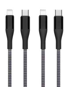 andnova usb c to lightning/usb c cable 10 ft, type-c to iphone pd fast charging cable compatible with iphone 13/13 mini 12 pro max/12/11 pro/x/xr/xs max / 8/8 plus