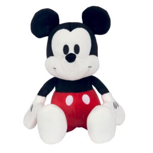 lambs & ivy disney baby red/black mickey mouse 14” stuffed animal toy