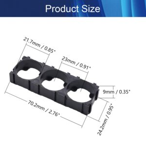 50Pcs 21700 Lithium Cell Spacer Triple Battery Holder Bracket Battery Pack Bracket for DIY Fixed Battery 21.7mm Hole Dia,Aicosineg