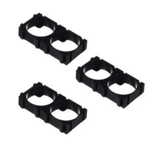 bettomshin 15pcs 21700 lithium cell spacer double battery holder bracket battery pack bracket for diy fixed battery 21.3mm hole dia