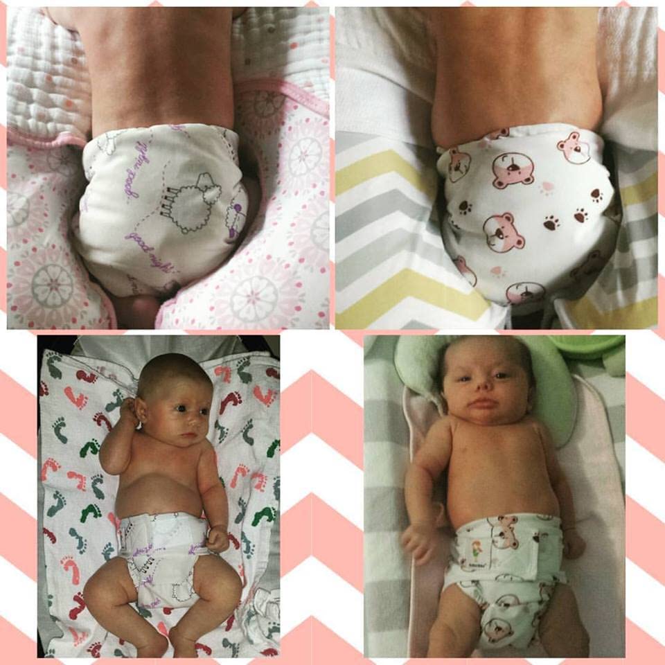 KaWaii Baby Reusable Newborn Cloth Diaper Pack for Baby Boys & Girls 6-22 lbs, Waterproof, Washable Reusable Pocket Nappy, 6 Diapers + 12 Premium 4-Layer Diaper Inserts