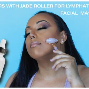 Facial Lymphatic Drainage Oil for Gua Sha Facial Tools, Lymphatic Drainage Massager Face with Jojoba & Coconut Oil, Use with Face Roller, Jade Roller, Guasha Tool for Face & Neck, 1 Fl Oz