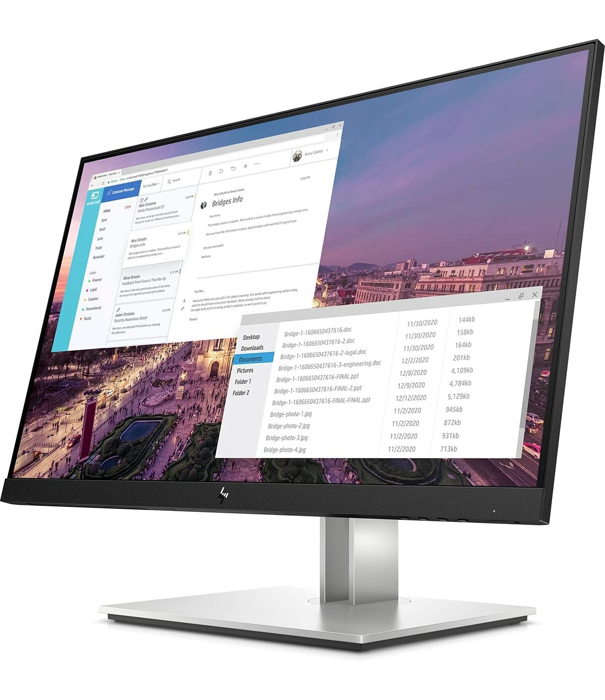 HP E23 G4 23" Business Full HD Monitor - 1920 x 1080 Full HD Display @ 60Hz - IPS (in Plane Switching) Technology - 5ms Response Time - 3-Sided Micro-Edge Bezel - Edge-lit (Renewed)