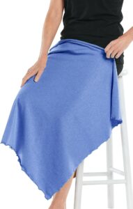 coolibar upf 50+ savannah sun blanket - sun protective (one size- aura blue)