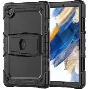 SaharaCase Defence Series Case for Samsung Galaxy Tab A8 10.5 Inch (2021) [Shockproof Bumper] Rugged Protection Antislip Integrated Kickstand - Black