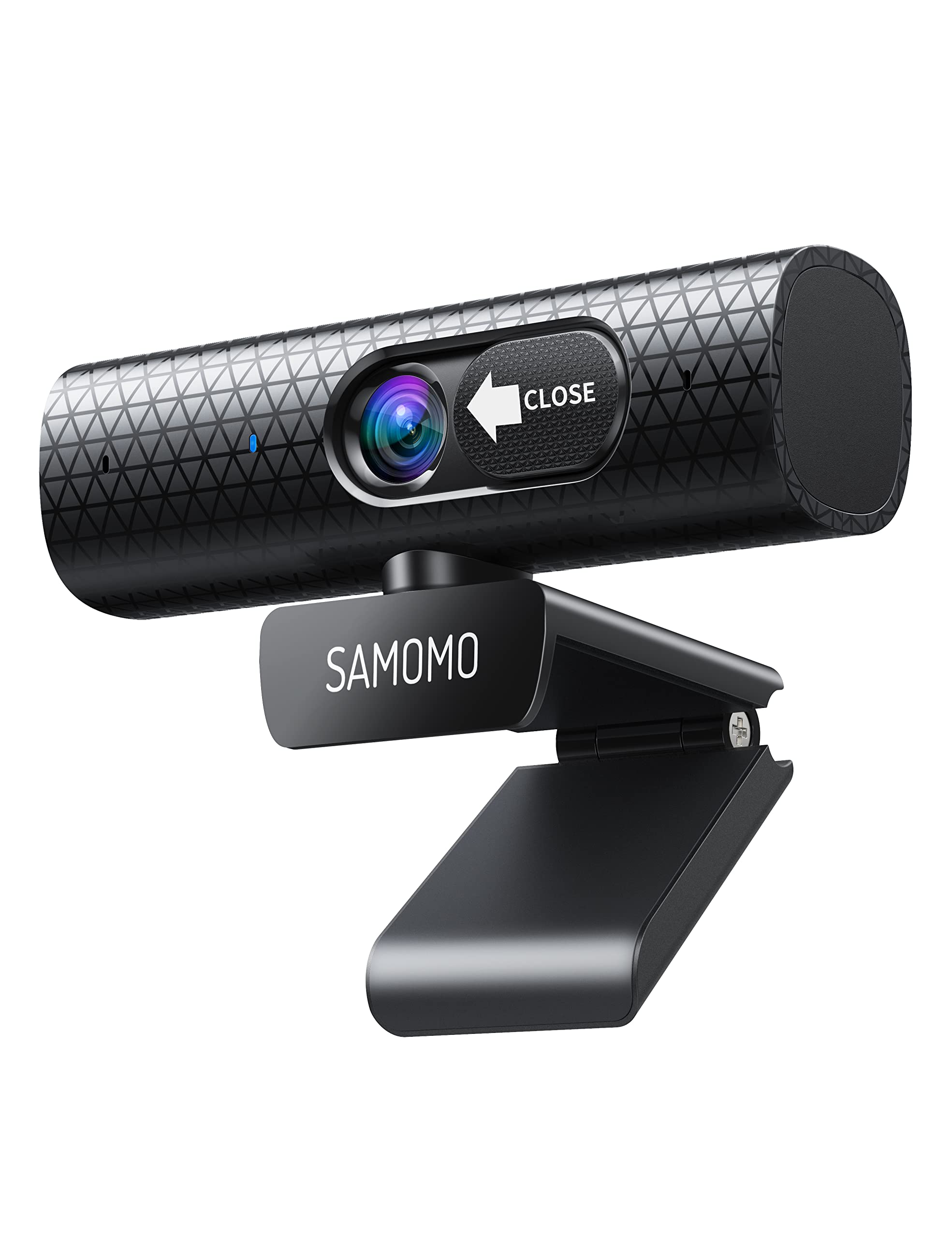 SAMOMO Webcam with Dual Microphones, 1080P Full HD Computer Camera for Laptop/Desktop, Autofocus, Privacy Cover, Auto Light Correction, USB Web Cam for Video, Teaching, Streaming and Gaming