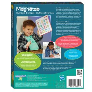 Playskool Magnatab — Numbers and Shapes — Magnetic Board Toy Letter Tracing for Toddlers Learning and Sensory Drawing — for Kids Ages 3 and Up