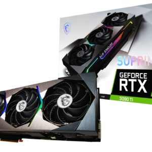 MSI Gaming GeForce RTX 3090 Ti 24GB GDRR6X 384-Bit HDMI/DP Nvlink Tri-Frozr Ampere Architecture OC Graphics Card (RTX 3090 Ti SUPRIM X 24G)