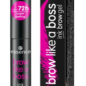 essence | Brow Like A Boss Brow Gel | Waterproof & Smudge Proof Tinted Brow Gel | Vegan & Cruelty Free, Paraben Free (02 | Brown)