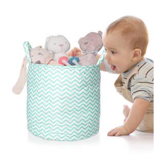 lulumoon baby basket reversible laundry basket, 11"x11“, starry night